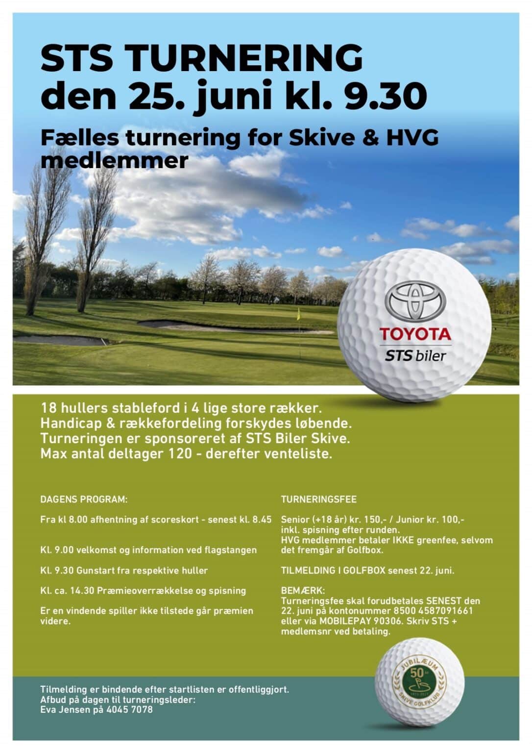 STS FÆLLESMATCH I SKIVE DEN 25. JUNI - Harre Vig Golfklub